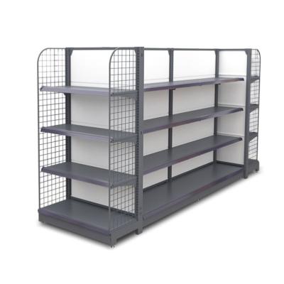 China Red Color High Rated Storage Shelving Retail Store Shelf Supermarket Gondola Shelving Display Shelf for sale