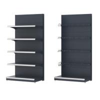 China Red Color High Rated Storage Shelving Retail Store Shelf Supermarket Gondola Shelving Display Shelf for sale