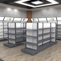 China Modern Gondola Display Rack Retail Display Units Shop Shelves For Sale for sale