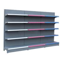 China Adjustable Metal Convenience Shop Racking Display Rack Grocery Store Shelves Display Racks for sale