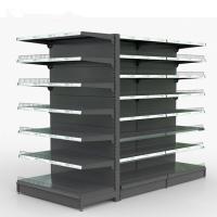 China Customized Wholesale 7 Layers White Color Grocery Store Shelving Shop Gondola Display for sale