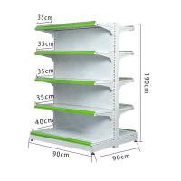China Foldable Supermarket Display Stand 5 Layers Double Sided Store Wall Shelves for sale