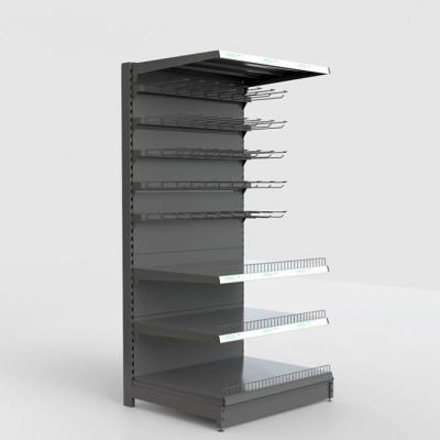 China Retail Shelving Supermarket Storage Rack Chips Display Rack Cold Rolled Steel for sale