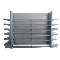 China White Metal Multi Layer Shelf Retail Supermarket Display Rack Light Duty for sale