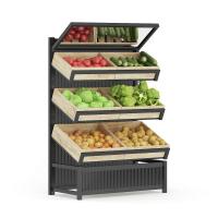 China Metal Supermarket Display Shelves Heavy Duty Grocery Retail Store Shelf for sale