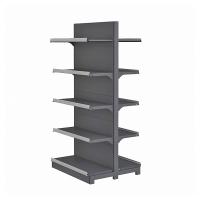 China Hypermarket Supermarket Display Racks Cold Rolled Steel Shelving Light Duty for sale