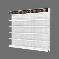 China Hypermarket Supermarket Display Racks Cold Rolled Steel Shelving Light Duty for sale