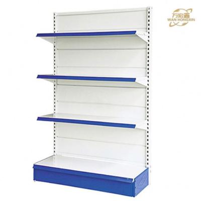 China Light Duty Multi Layer Shelf Gondola Supermarket LED Advertising Rack for sale