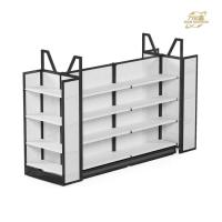 China Light Duty Multi Layer Shelf Gondola Supermarket LED Advertising Rack for sale
