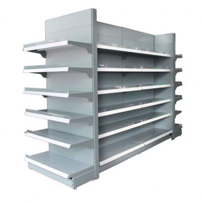 China Metal Display Grocery Gondola Shelving Supermarket Light Duty Rack for sale