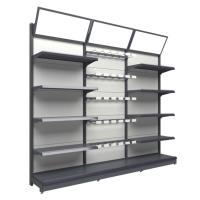 China Large sale Black Modern supermarket shop shelving display shelving shop shelves price for sale