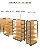 China Customized Used Metal Supermarket Shelves Gondola Shop Racks With Good Selling for sale