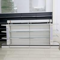 China OEM service white color gondola display rack 4 layers shelf supermarket display for pharmacy for sale