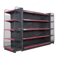 China Retail gondola shelving supplier black gondola shelves for sale for sale