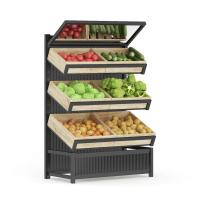 China Customized Black Gondola Shelving System Heavy Duty Commercial Shop Retail Units Shelf Supermarket Racks for sale