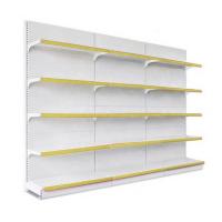China Retail Store Gondola Fixtures Grey Gondola Shelving Shop Gondola For Sale for sale