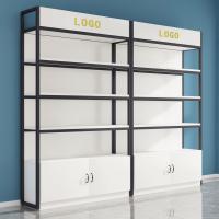 China Steel Double Side Store Gondola Grocery Shopping Shelf Used In Supermarket With Wire Mesh for sale
