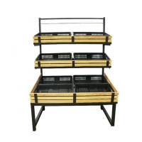 China Steel Double Side Store Gondola Grocery Shopping Shelf Used In Supermarket With Wire Mesh for sale