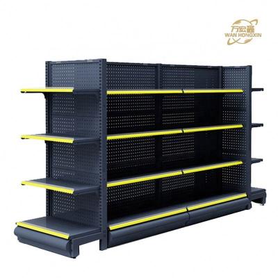 China Customized Used Supermarket Shelf Display Rack Grocery Store Supermarket Display Gondola Double Sided Shelving Supermarket for sale