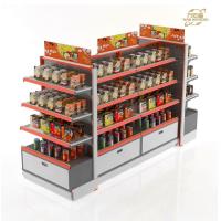 China Customized Used Supermarket Shelf Display Rack Grocery Store Supermarket Display Gondola Double Sided Shelving Supermarket for sale