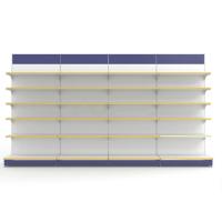 China Professional Black store rack commodity retail display rack gondola supermarket shelves for sale