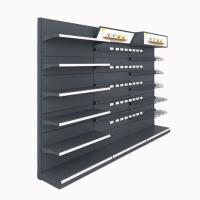 China Customized boutique store furniture display white metal shelves store for wholesale for sale