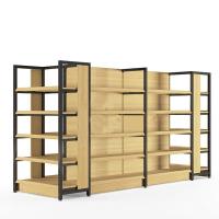 China Metal supermarket equipment store display rack cosmetics shelves gondola shelf display for sale