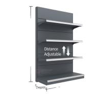 China Modern Wall Mount Shelves Medical Store Shelves Metal Pharmacy Display Shelves Furniture LED Light Retail Pharmacy Decoration for sale