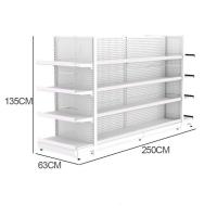 China Metal supermarket display gondola store shelf with wire mesh used for market for sale