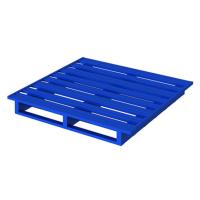 China Anti Corrosion Nestable Plastic Pallets Metal Iron Two Sided Forklift Steel Pallet for sale