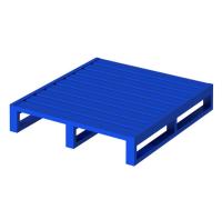 China Anti Corrosion Nestable Plastic Pallets Metal Iron Two Sided Forklift Steel Pallet for sale