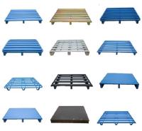 China Durable Nestable Plastic Pallets Metal Warehouse Forklift Storage Pallet for sale
