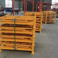 China Foldable and stackable metal turnover box for auto parts grid material box for sale