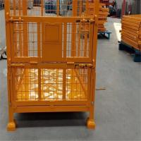 China Supply turnover iron box metal iron box foldable stacking for sale