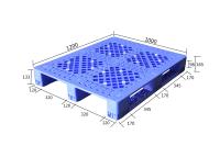 China Recyclable Heavy Duty Plastic Pallet 1200 * 1000mm Steel Reinforced Racking for sale