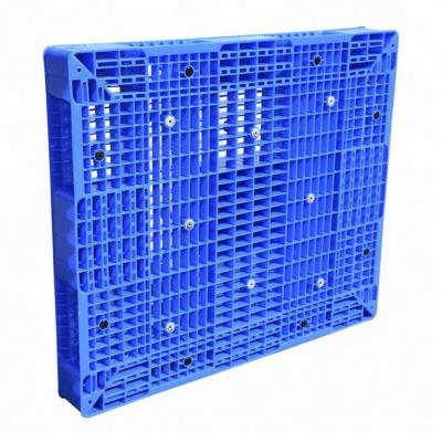 China 1400x1200mm Wan Hongxin steel reinforced racking 1.4m pallet euro heavy duty 3 skids plastic pallet for sale