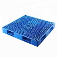 China Mini Heavy Duty Plastic Pallet 60 X 40mm Flat Surface Supermarket Warehouse Pallets for sale