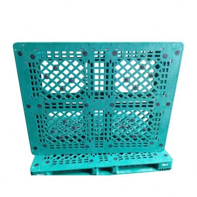 China 1400*1200 double side reinforced euro racking heavy duty plastic pallet for sale