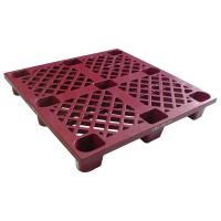China 1200*800 Wan Hongxin steel reinforced racking flat top heavy duty plastic pallet for sale