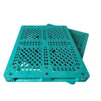 China 1200*800 Wan Hongxin steel reinforced racking flat top heavy duty plastic pallet for sale