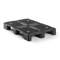 China 1100x1100 Wan Hongxin racking euro heavy duty 3 runners plastic pallet for sale