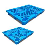 China 60*50 small size flat surface supermarket warehouse mini plastic pallet for sale