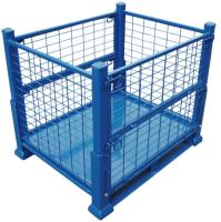 China Handling Movable Pallet Storage Cage Powder Coated Cold Storage Steel Stack Racks for sale
