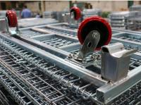 China Handling Movable Pallet Storage Cage Powder Coated Cold Storage Steel Stack Racks for sale