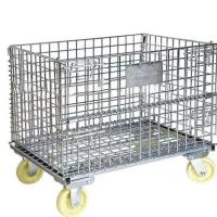 China Handling Movable Pallet Storage Cage Powder Coated Cold Storage Steel Stack Racks for sale