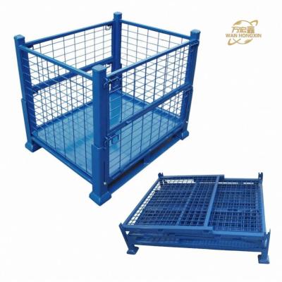 China Detachable hot dip galvanize metal storage stackable rack pallet for sale