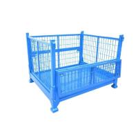 China Anti Corrosion Metal Pallet Cages Stackable Storage Transport Connecting Plate for sale