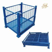 China Powder Coated Stackable Pallet Cages Cargo Storage Transport Stacking Frames for sale