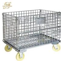 China Factory direct powder coating storage transport detachable metal steel welded fabric storage pallet for sale