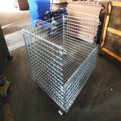China Fully welded warehouse industrial stackable roll fabric pallets for sale